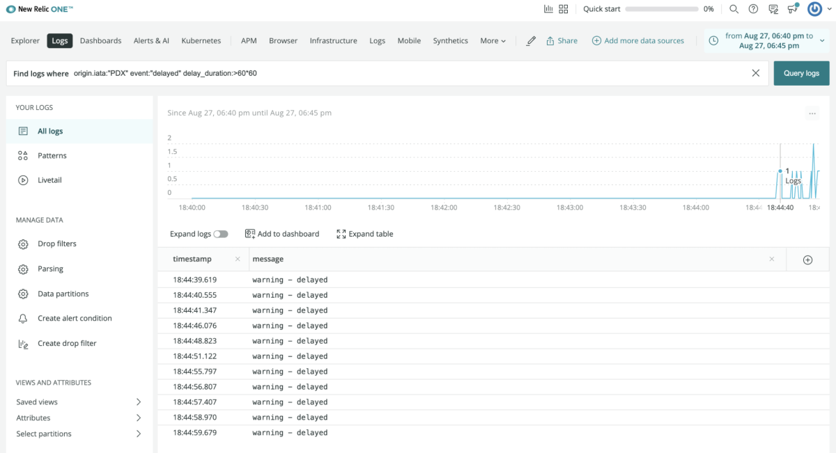 Structured Logging In Python New Relic