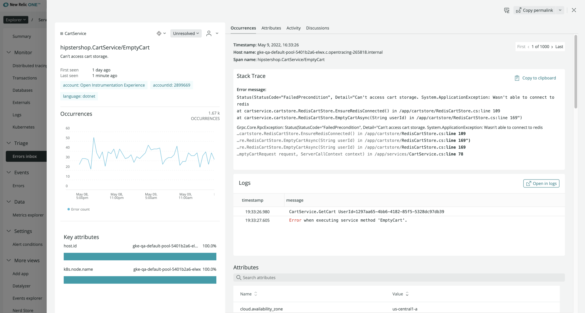 Errors Inbox Support for OpenTelemetry | New Relic Errors Inbox Support for OpenTelemetry | New Relic