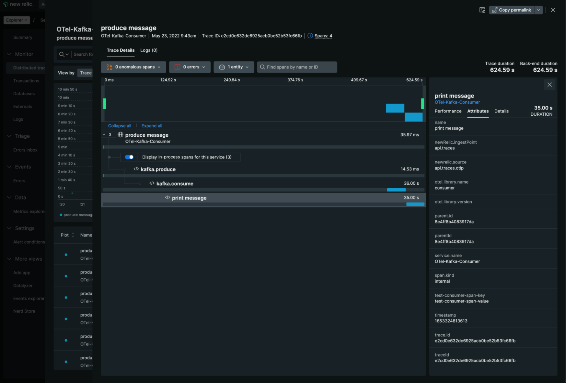 Distributed Tracing for Kafka with OpenTelemetry | New Relic Distributed Tracing for Kafka with OpenTelemetry | New Relic