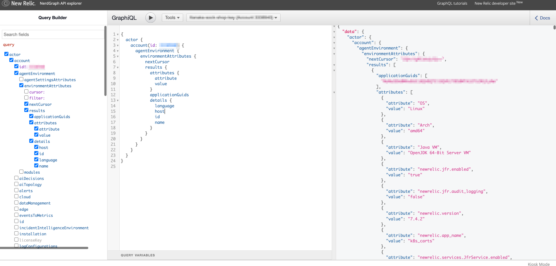 NerdGraphを使ってアプリケーションの環境情報を検索しよう | New Relic