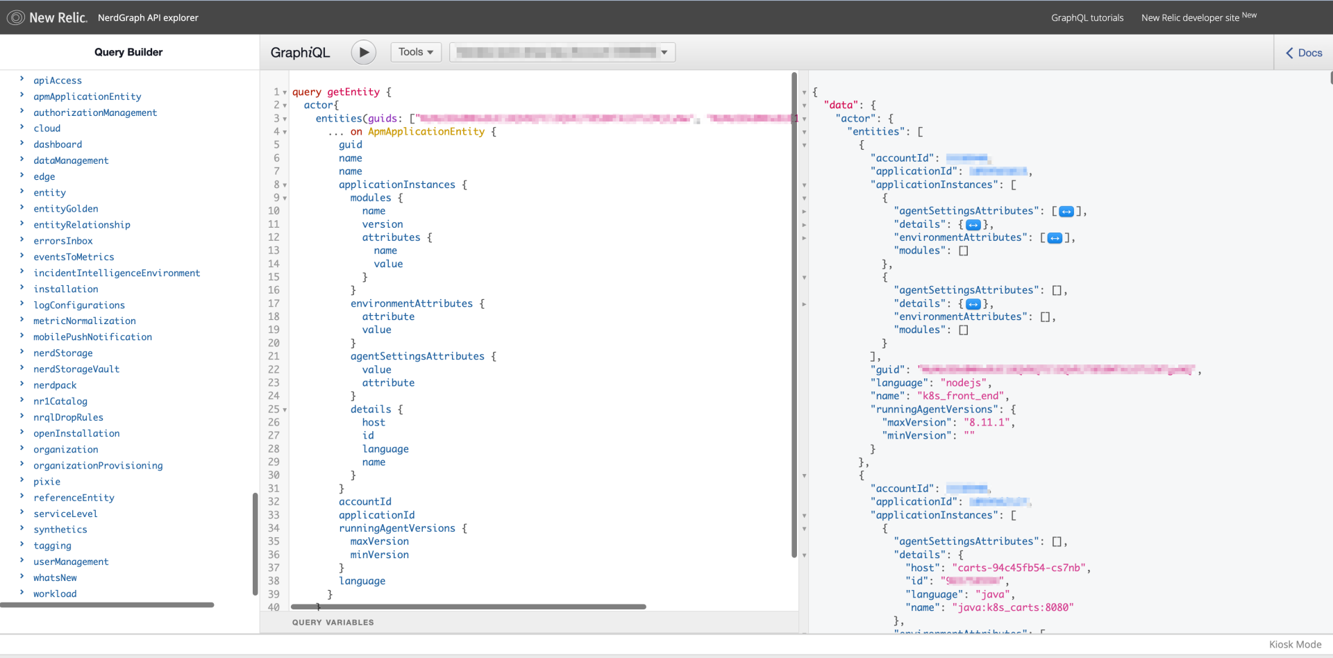 NerdGraphを使ってアプリケーションの環境情報を検索しよう | New Relic