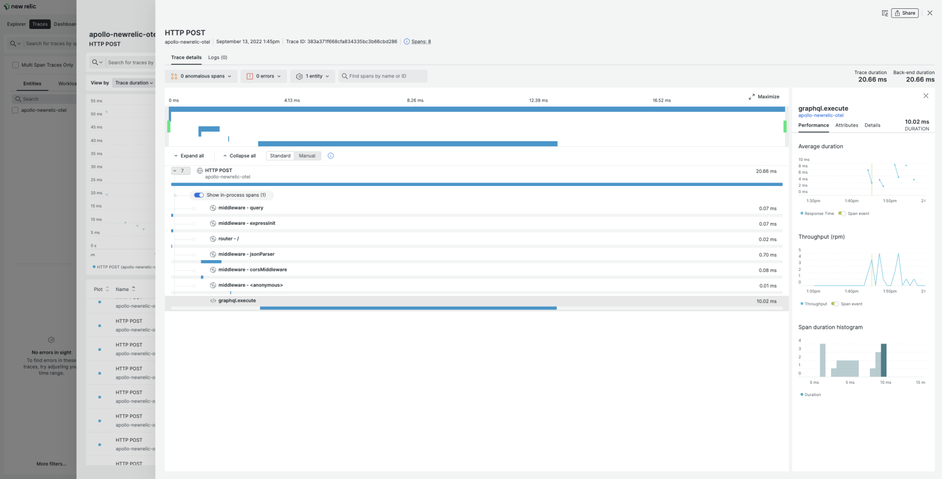 Monitor Apollo Server with OpenTelemetry | New Relic