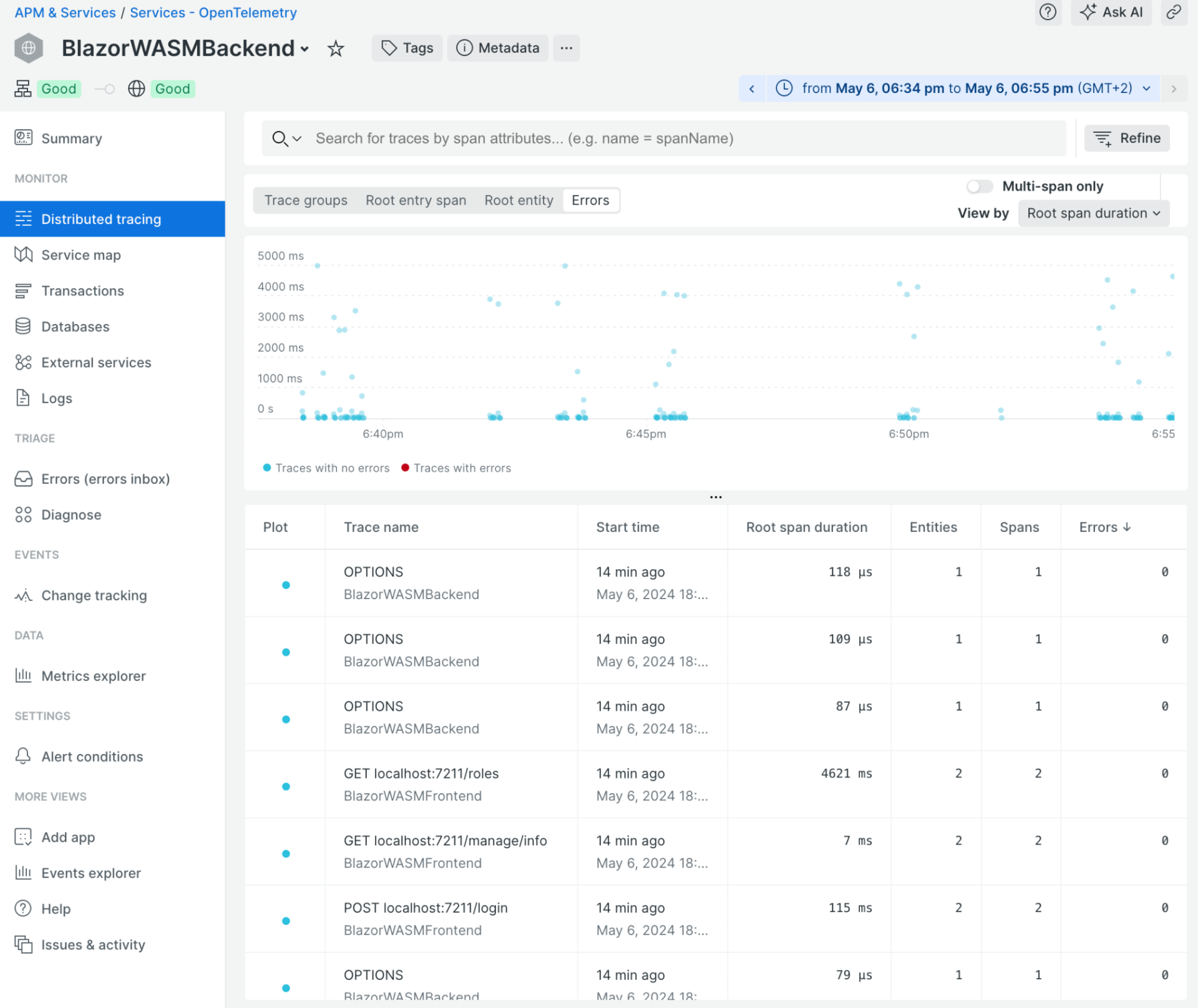 How to observe your Blazor WebAssembly application with OpenTelemetry and real user monitoring ...