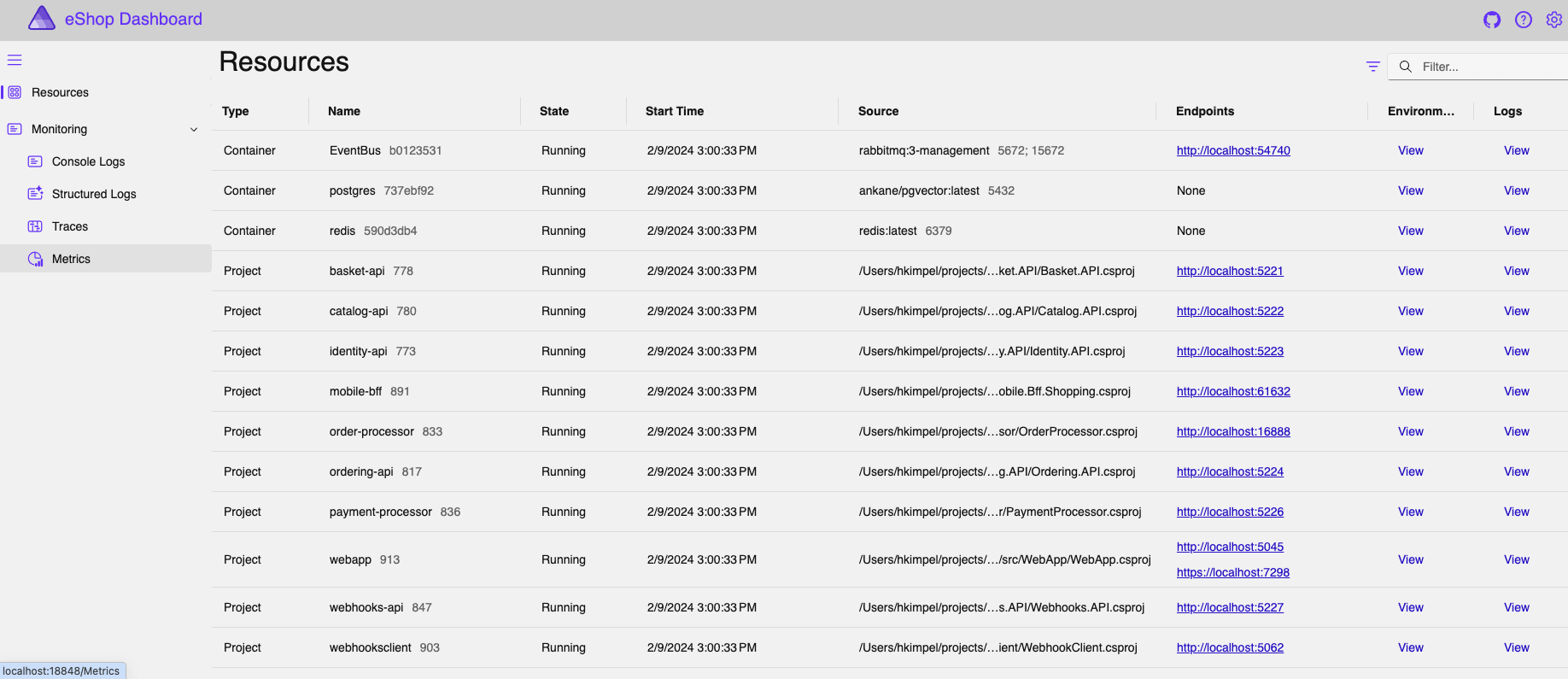 Using .NET Aspire eShop application to collect all the telemetry | New Relic