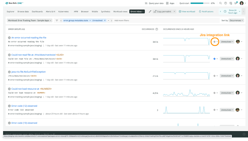 How to integrate Jira with New Relic Errors Inbox | New Relic