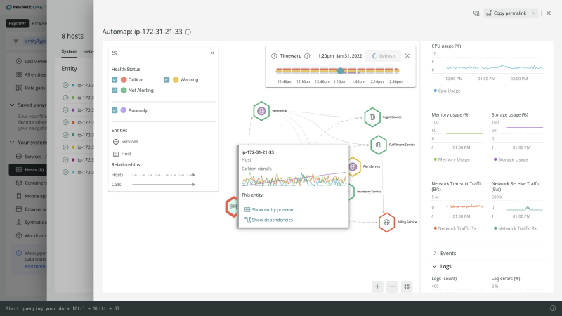 Infrastructure Monitoring UI for Faster Troubleshooting | New Relic