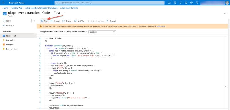 Forwarding Azure Application Logs | New Relic