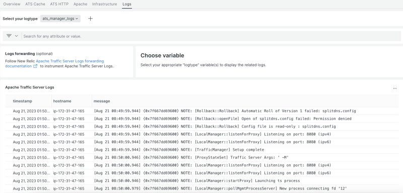 Apache Traffic Server | New Relic