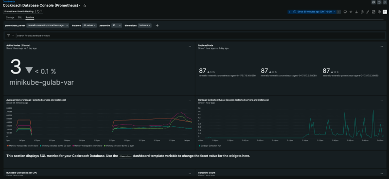CockroachDB (Prometheus) | New Relic