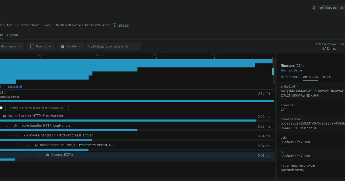 OpenTelemetry and Crystal | New Relic